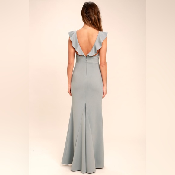 Lulus | Dresses | Lulus Perfect Opportunity Grey Maxi Dress Size Xs Nwt | Poshmark